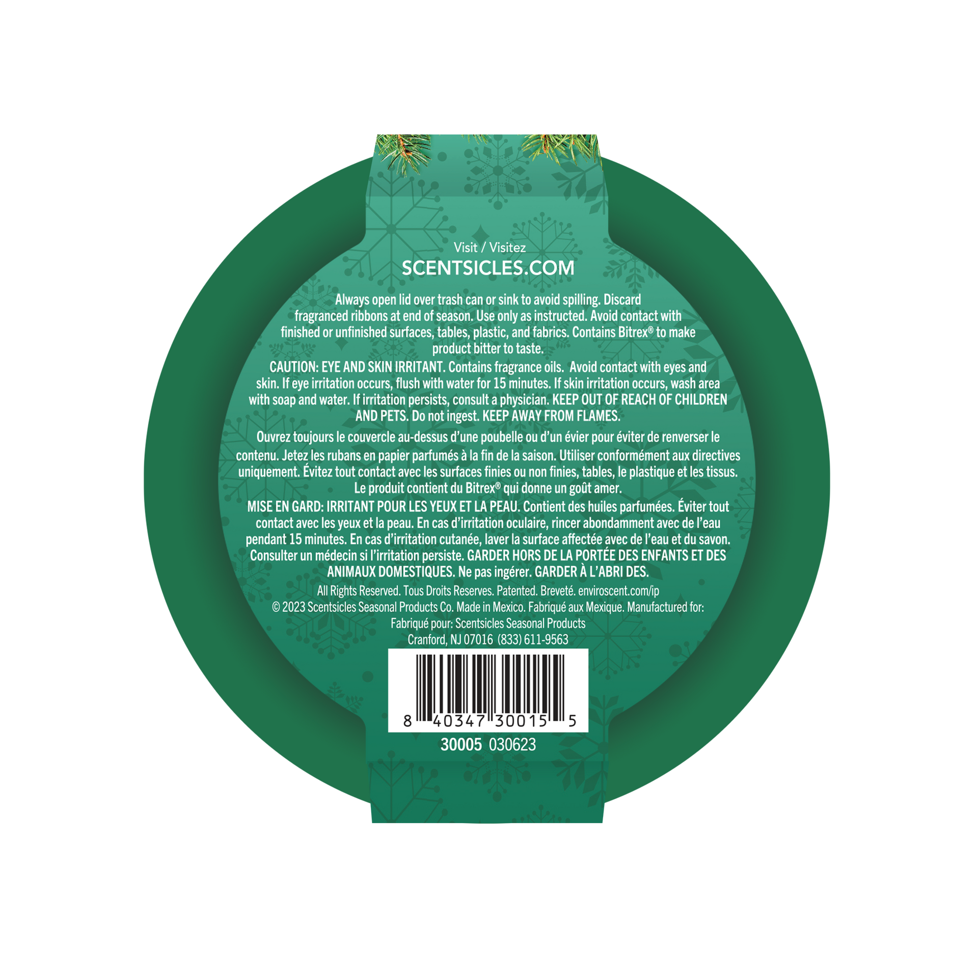Scentsicles Flameless Fragrance, O Christmas Tree, Frangrance-Infused