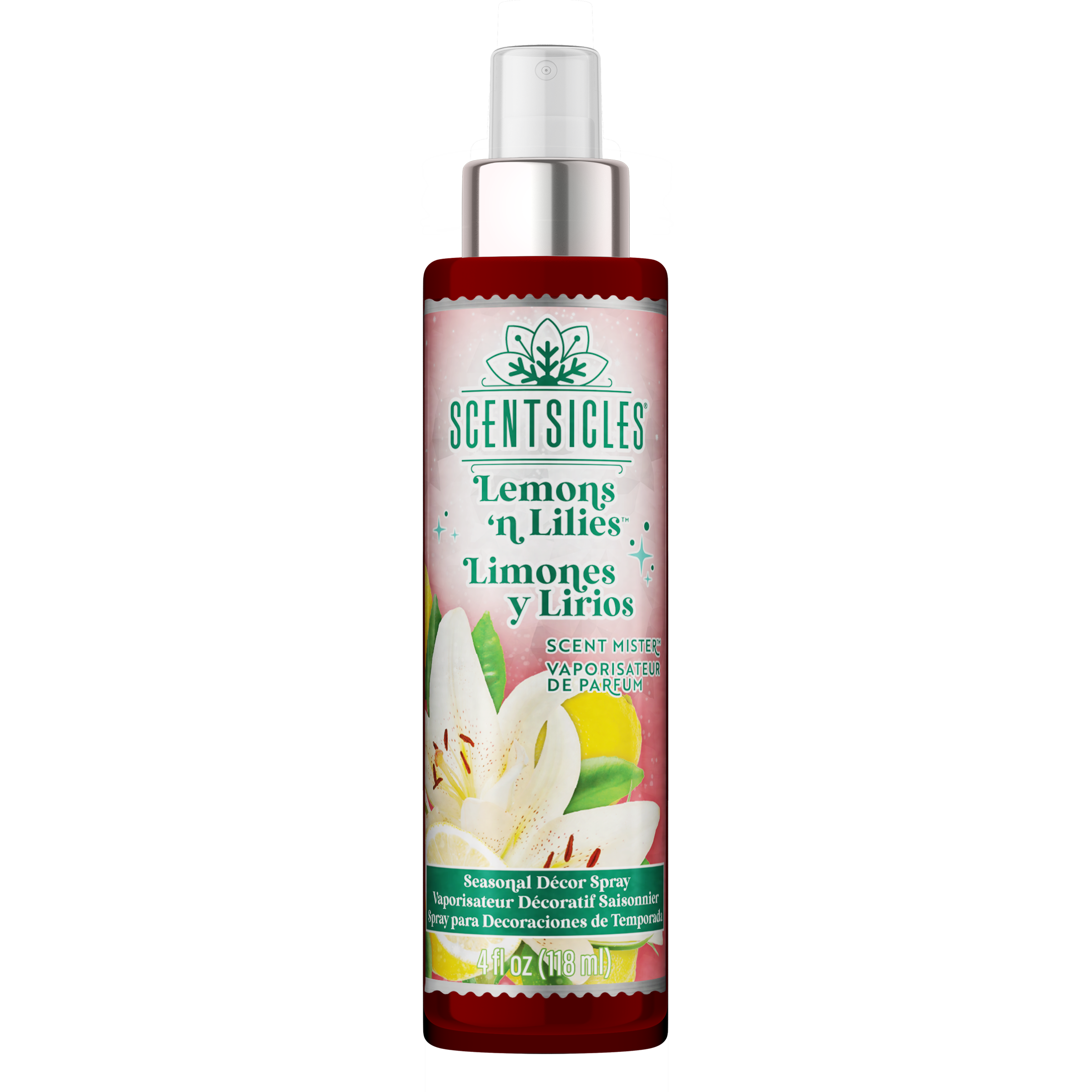 Scentsicles Scent Mister Scented Spray, Lemon n Lilies, 4oz