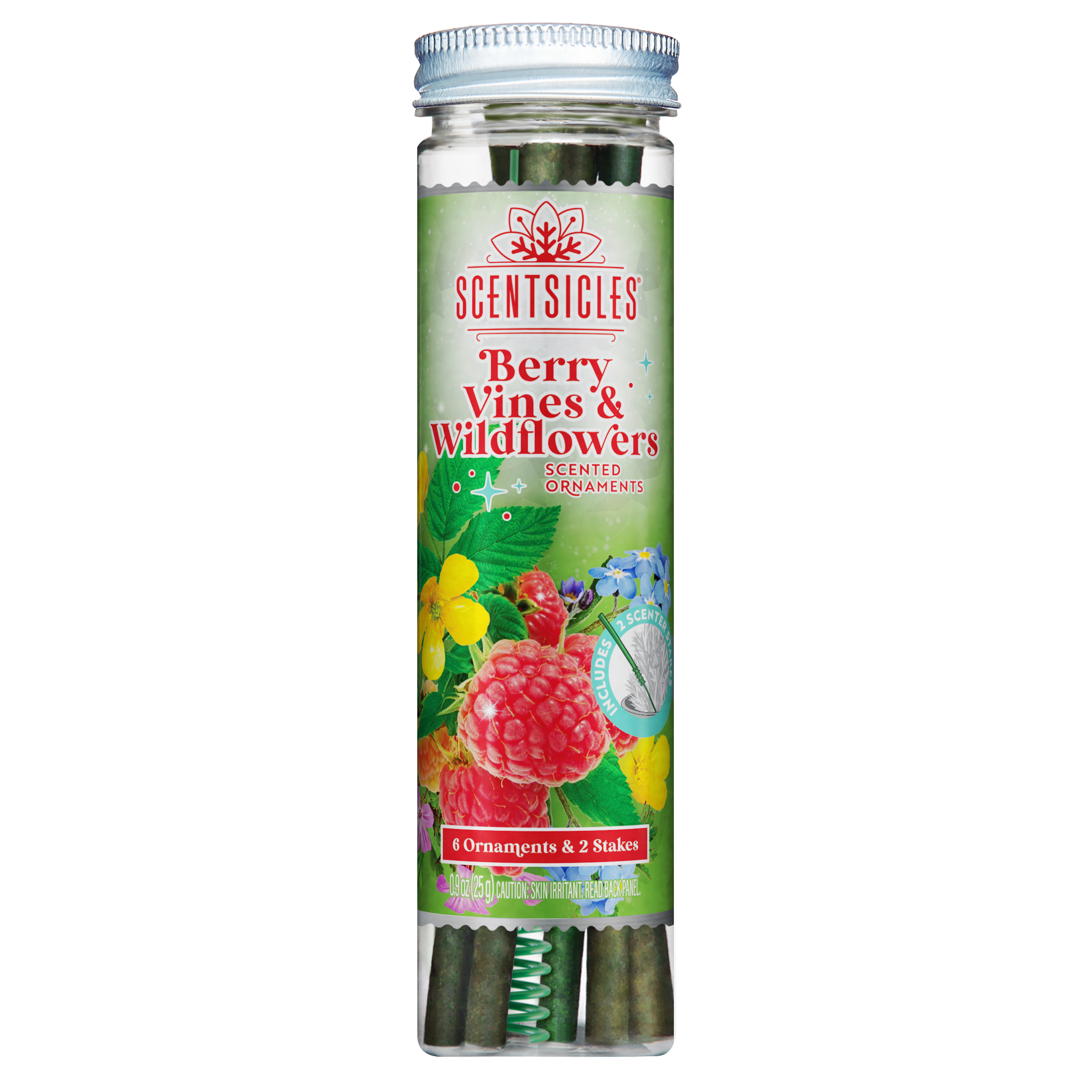 Scentsicles Scented Ornament Sticks, Berry Vines & Wildflowers, 6ct Bo