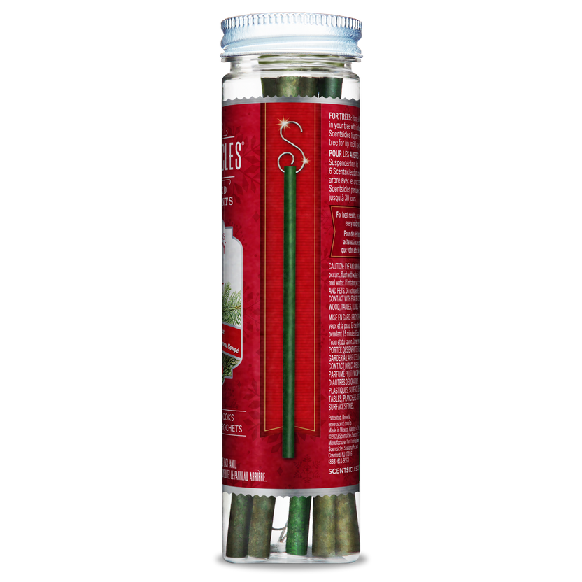 Scentsicles Scented Ornaments, 6ct Bottle, Christmas Berry Sticks