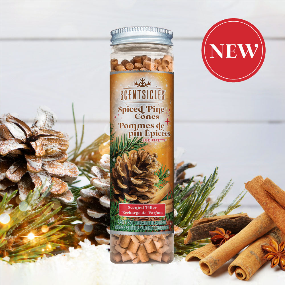 Scentsicles Scentfetti Scented Paper Filler, Spiced Pine Cones, 125g B