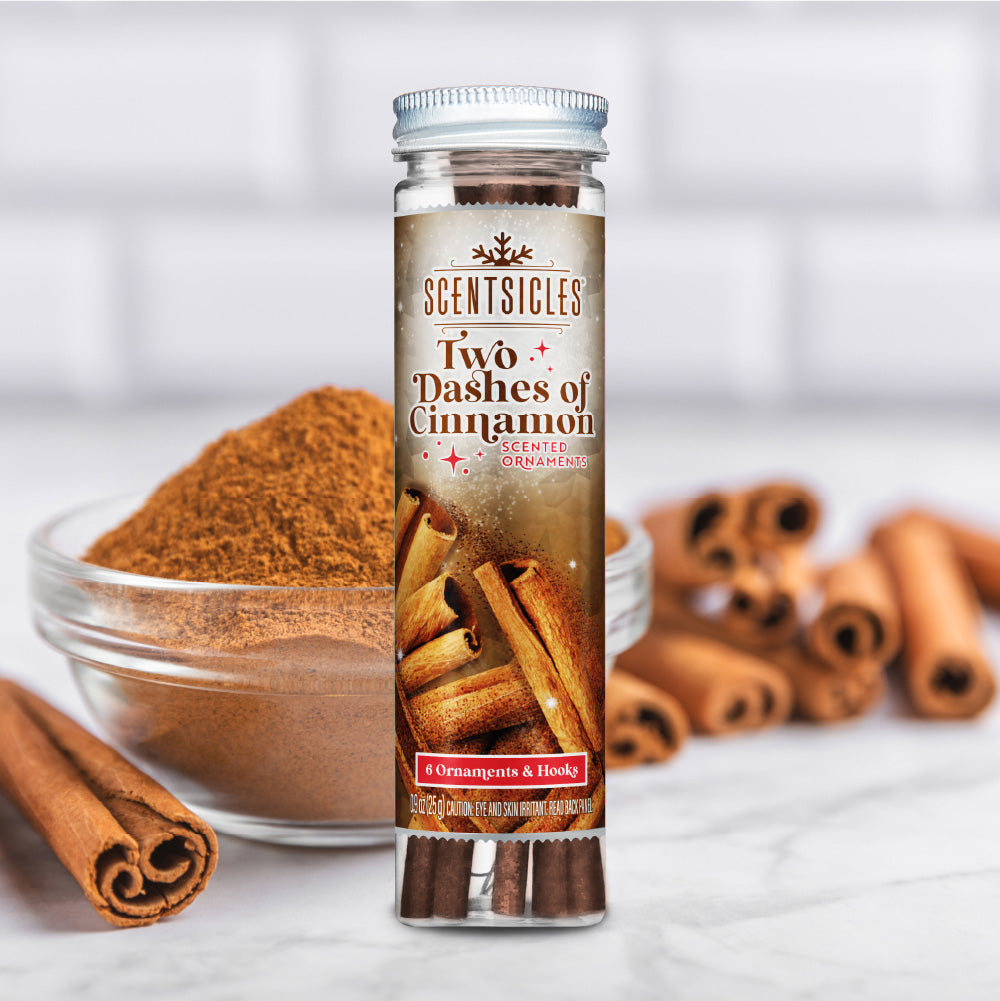 Scentsicles Scented Ornament Sticks, Two Dashes of Cinnamon, 6ct Bottl